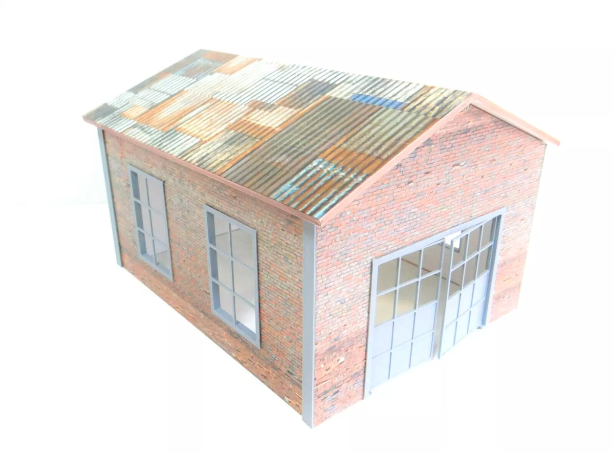 1:24 Scale Brick Garage Diorama Kit – Model Car Display Building ...