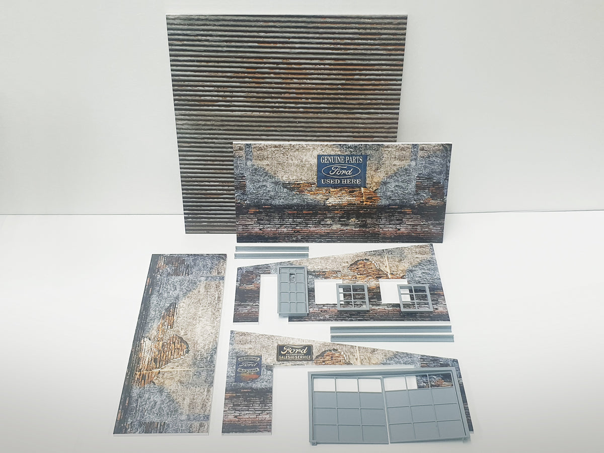 Scale 1:24 Diorama "old" garage Diorama model kit – dioramatoys