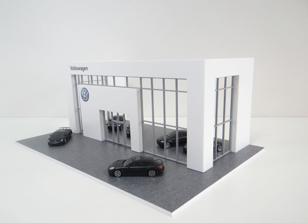 Diorama Model Kit in Scale 1:60 - 1:64 PVC Display Model Cars Showroom ...