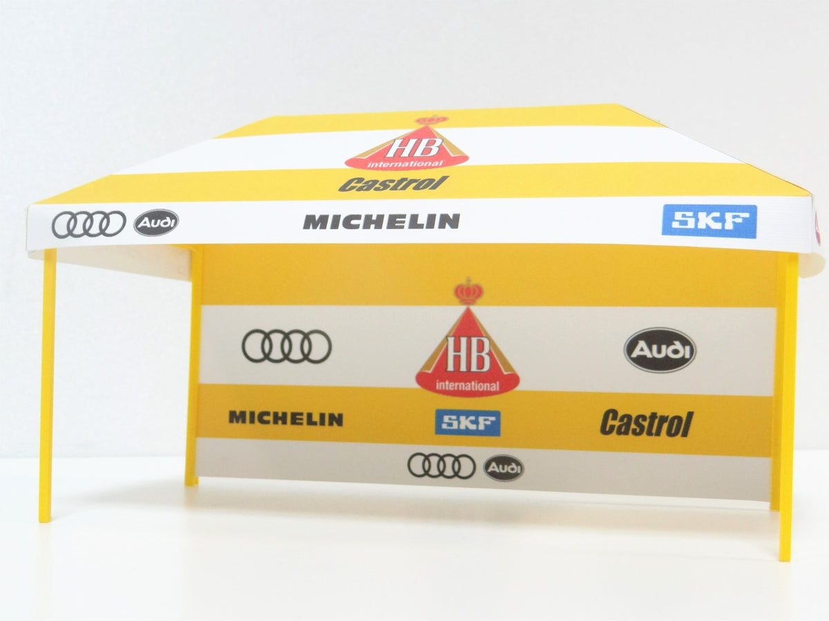 Sports Car Tent Diorama Display Scale 1:24 Rally Tent Race Track ...