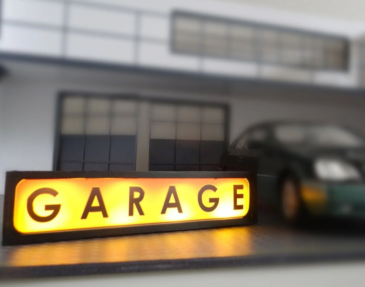 LED Sign Diorama auto garage supplies garage decoration Diorama parts ...
