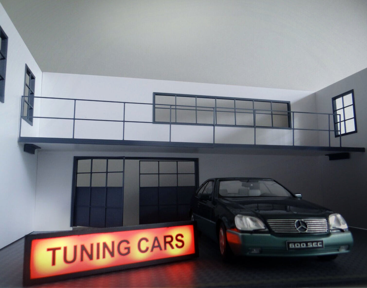 Light box sign Tuning cars – dioramatoys
