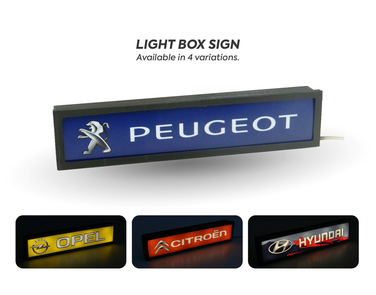 Auto Commercial LED Sign Diorama Parts Advertising Illuminated Signs ...