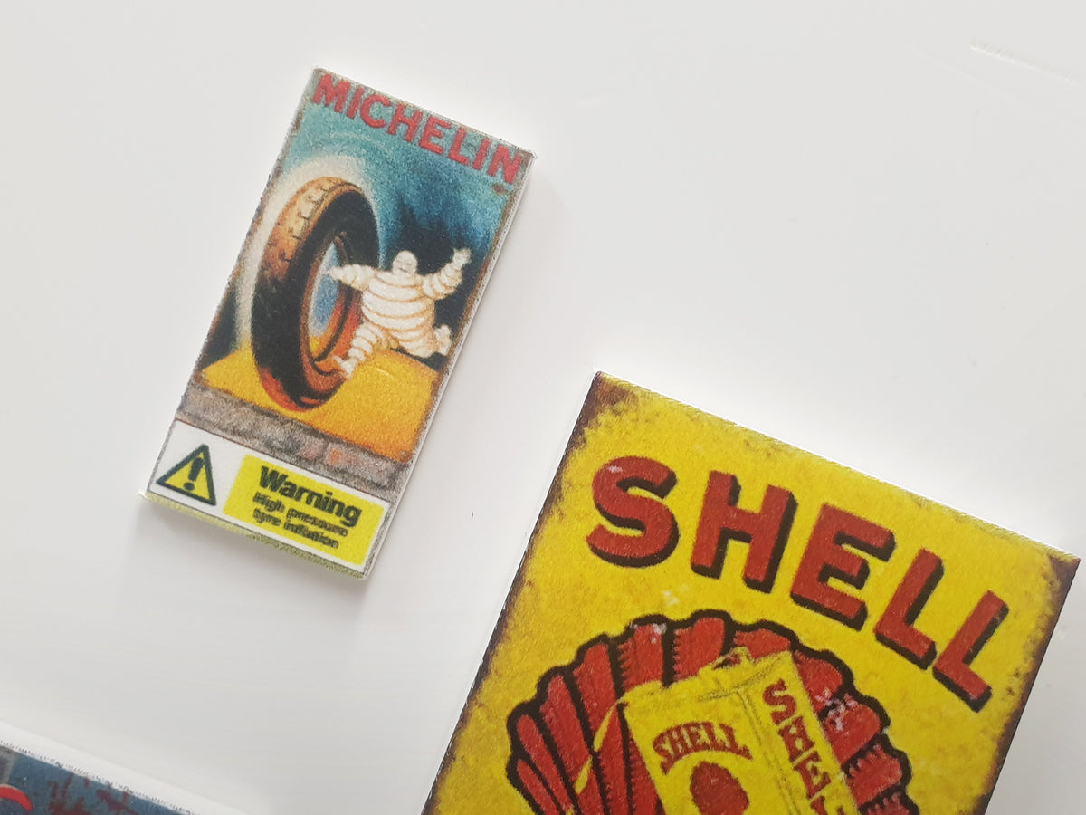 Diorama Accessories for garage models Diorama parts Advertising signs ...