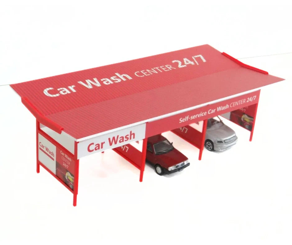 Car Wash Diorama Kit - Auto Display Model Scene for Diecast Cars 1:43 ...