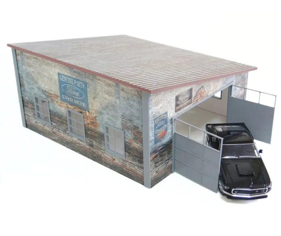 Scale 1:24 Diorama "old" garage Diorama model kit – dioramatoys