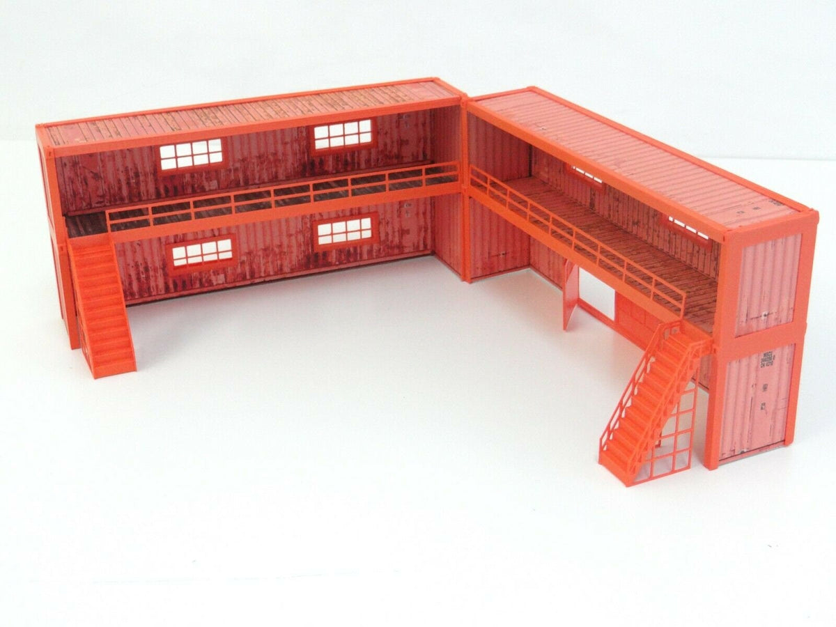 Scale 1:43 Diorama containers garage miniature Model cars display deco ...