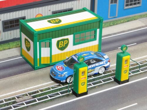 Scale 1:43 Gas station container Petrol station miniature – dioramatoys