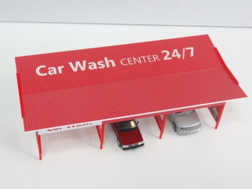 Scale 1:43 Diorama car wash center Diorama model kit Auto model displa ...
