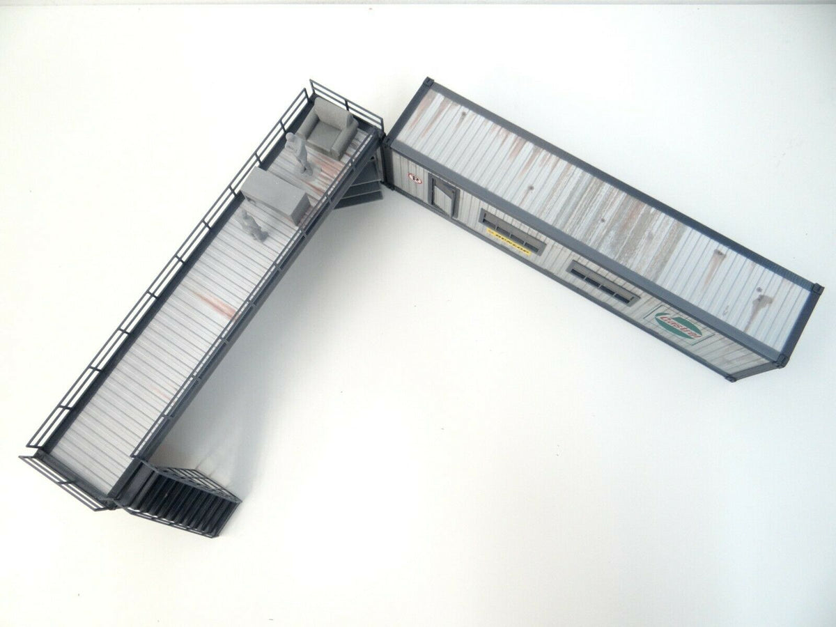 Scale 1:43 Diorama office containers Car models display decoration ...